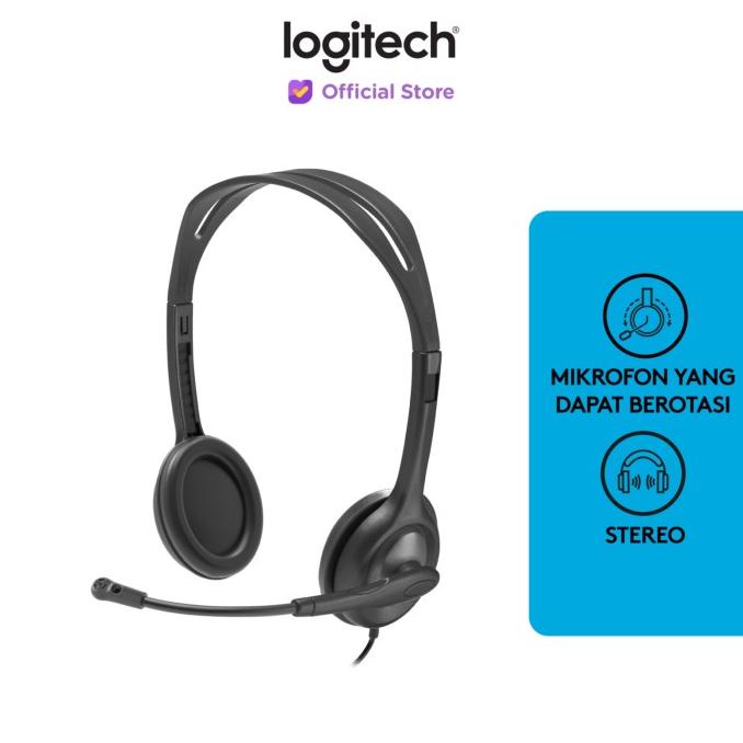 ชุดหูฟังสเตอริโอ Logitech H111 Single 3.5 มม - jerica11storegl.th ...