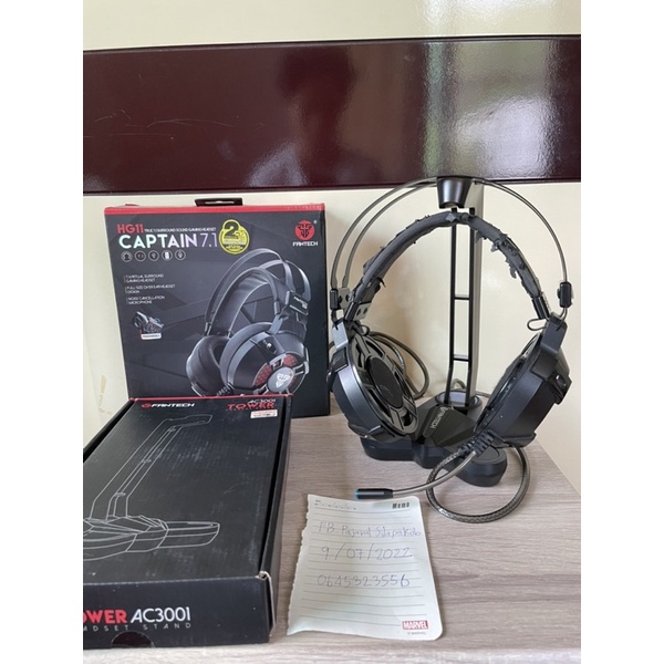 FANTECH HG11 (Captain 7.1) Stereo Headset for Gaming หูฟังเกมมิ่ง มี ...