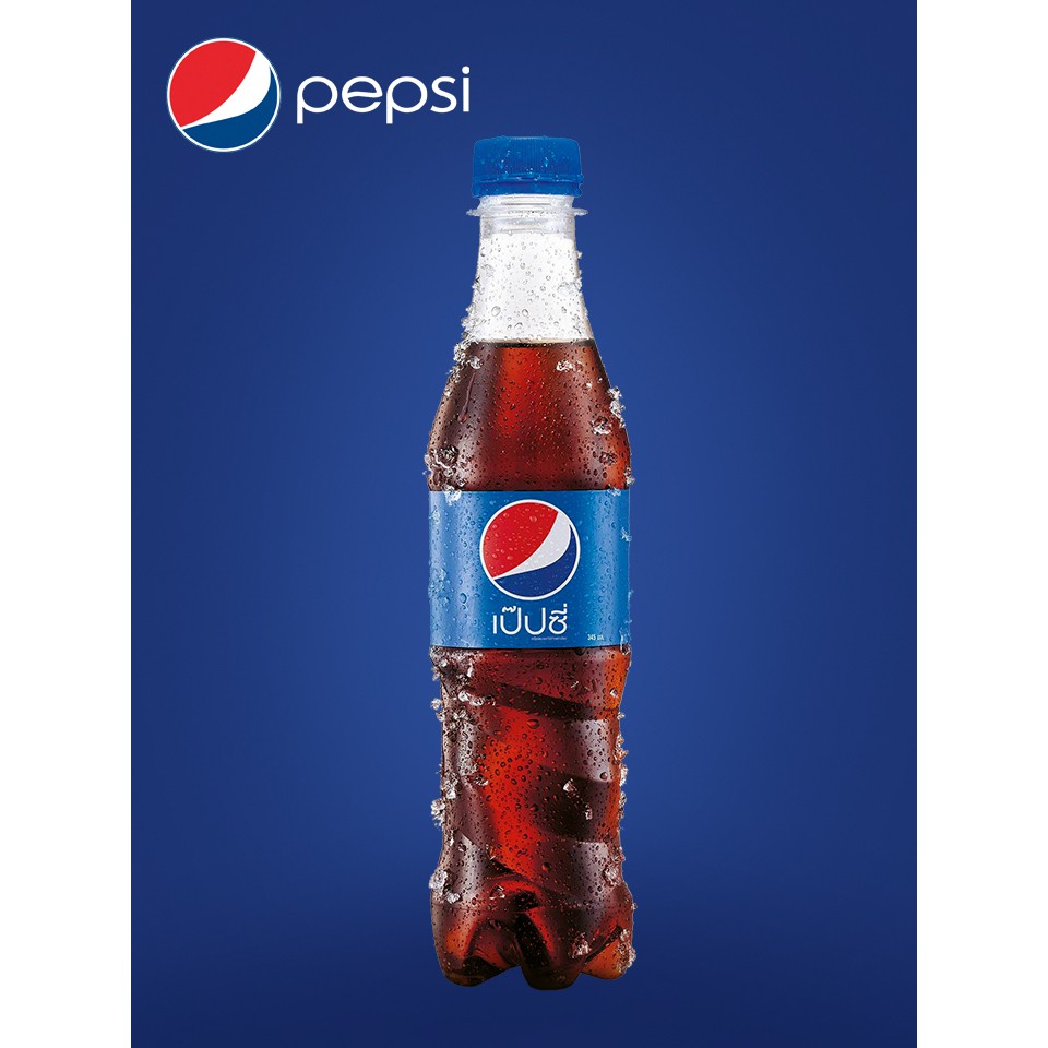 PEPSI น้ำอัดลมรสออริจินัล 345 มล. PEPSI Original Soft Drink 345 ml ...