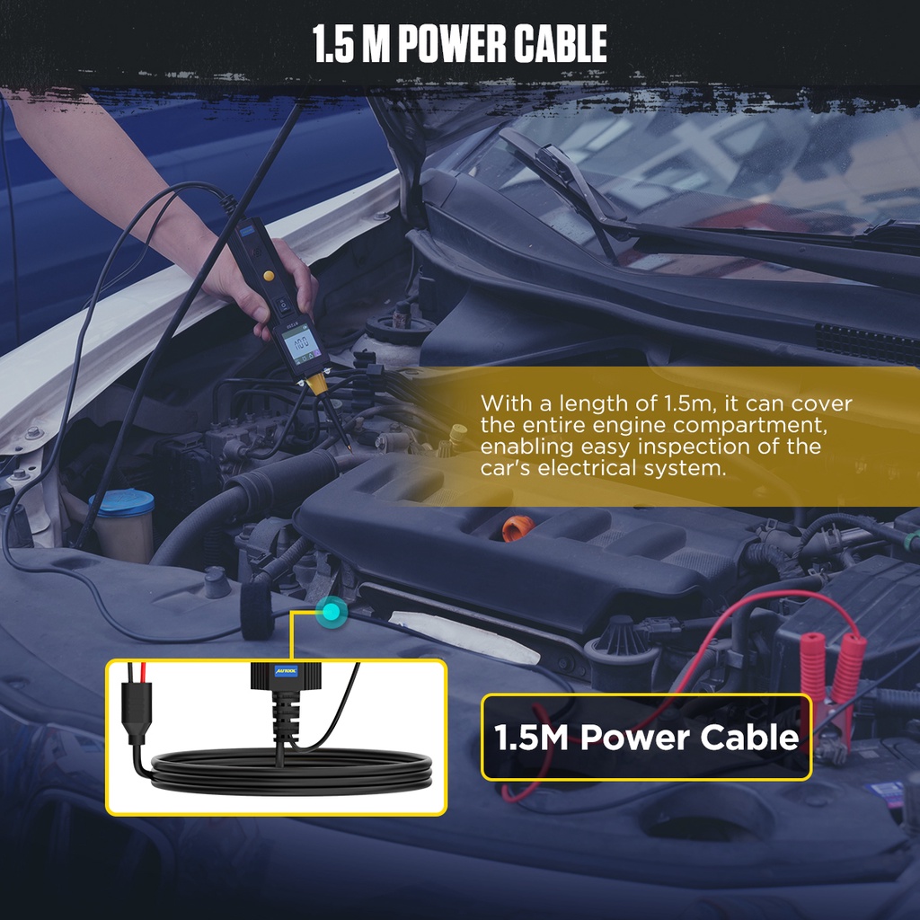 AUTOOL BT250 Auto 6V 12V 24V AC DC รถ เครื่องทดสอบวงจรแรงดันไฟสำหรับ ...