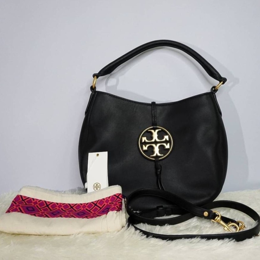 ผ่อนชำระ0 นาน10เดือน กระเป๋า Tory burch Miller Metal-Logo Mini Hobo ...