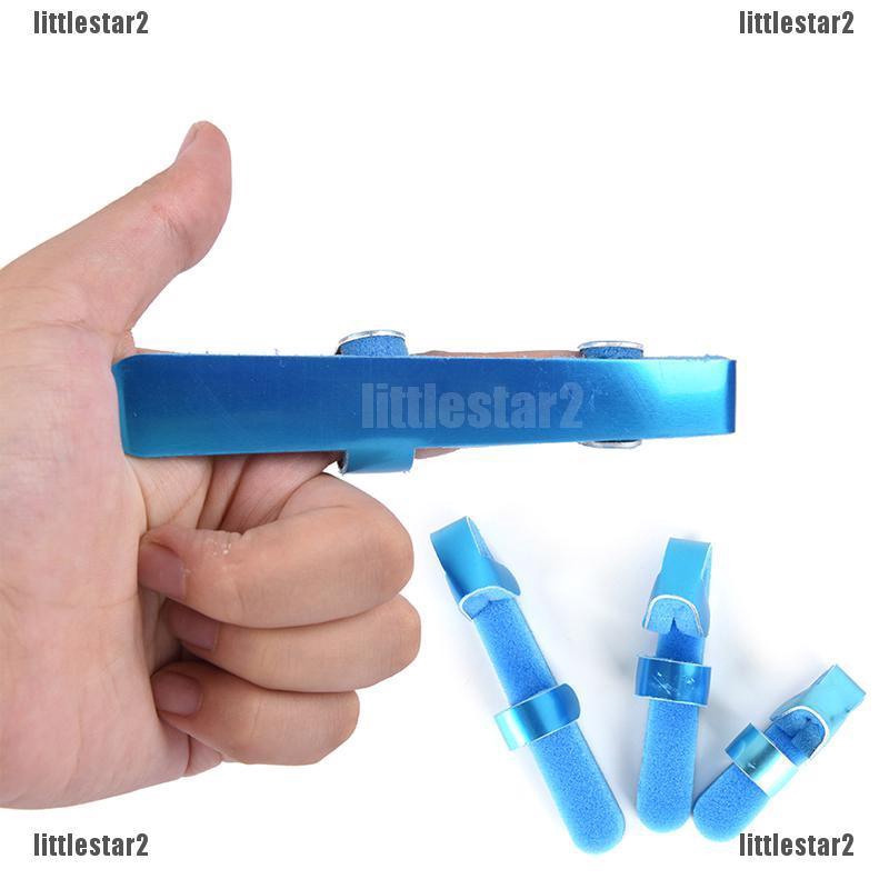 {MUV} 3 Sizes Metal Finger Injury Protector Support Brace Splint Joint ...
