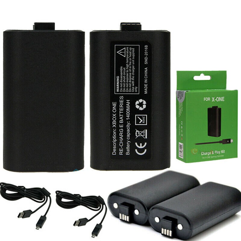 2pcs 1400mAh Lithium polymer Rechargeable Battery PackUSB Charger Cable ...