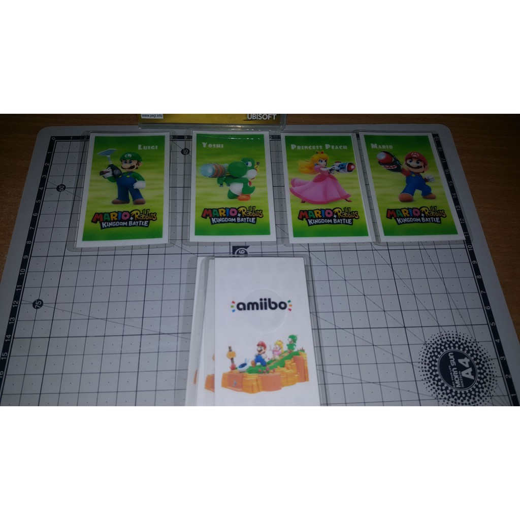 amiibo card Mario Rabbids 4 ใบ - tanickovic - ThaiPick