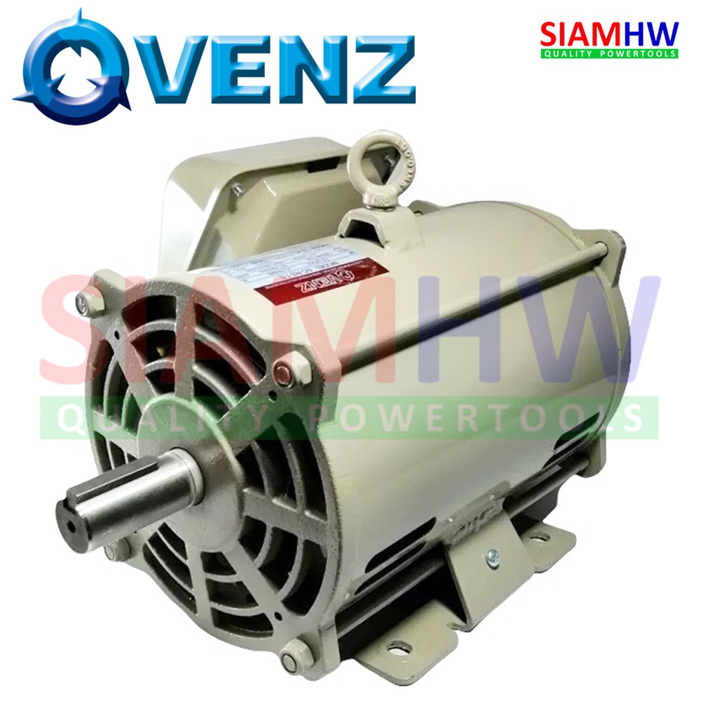 VENZ มอเตอร์ ไฟฟ้า 3แรงม้า 3HP 1เฟส 2สาย 220V SC-RS 3 HP 4Pole 1450RPM ...