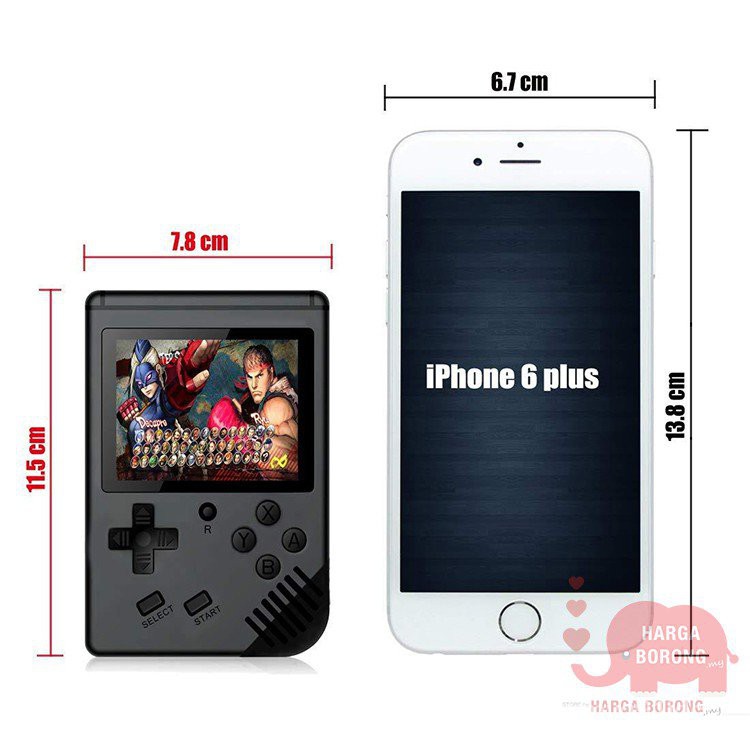 ijTe 400 Games Mini Retro Classic Handheld 8 Bit Gameboy Game Console 3 ...