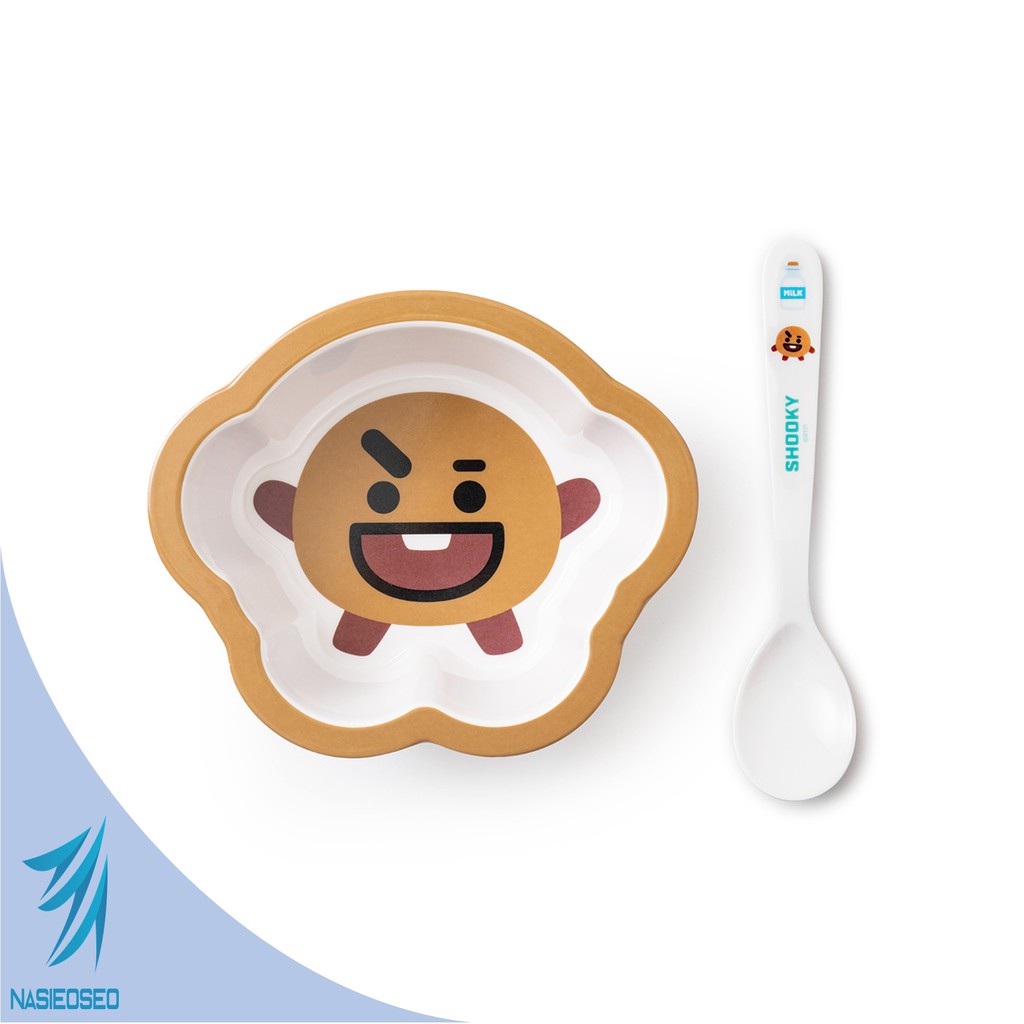 BTS BT21 Official Authentic Product Cereal Bowl Set Container Spoon - 6 ...