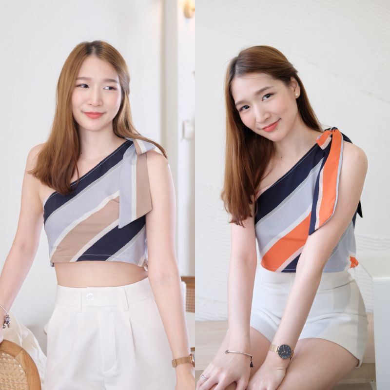 Cronie.official - Ellie crop เสื้อครอป ไหล่เฉียง - cronie.official ...