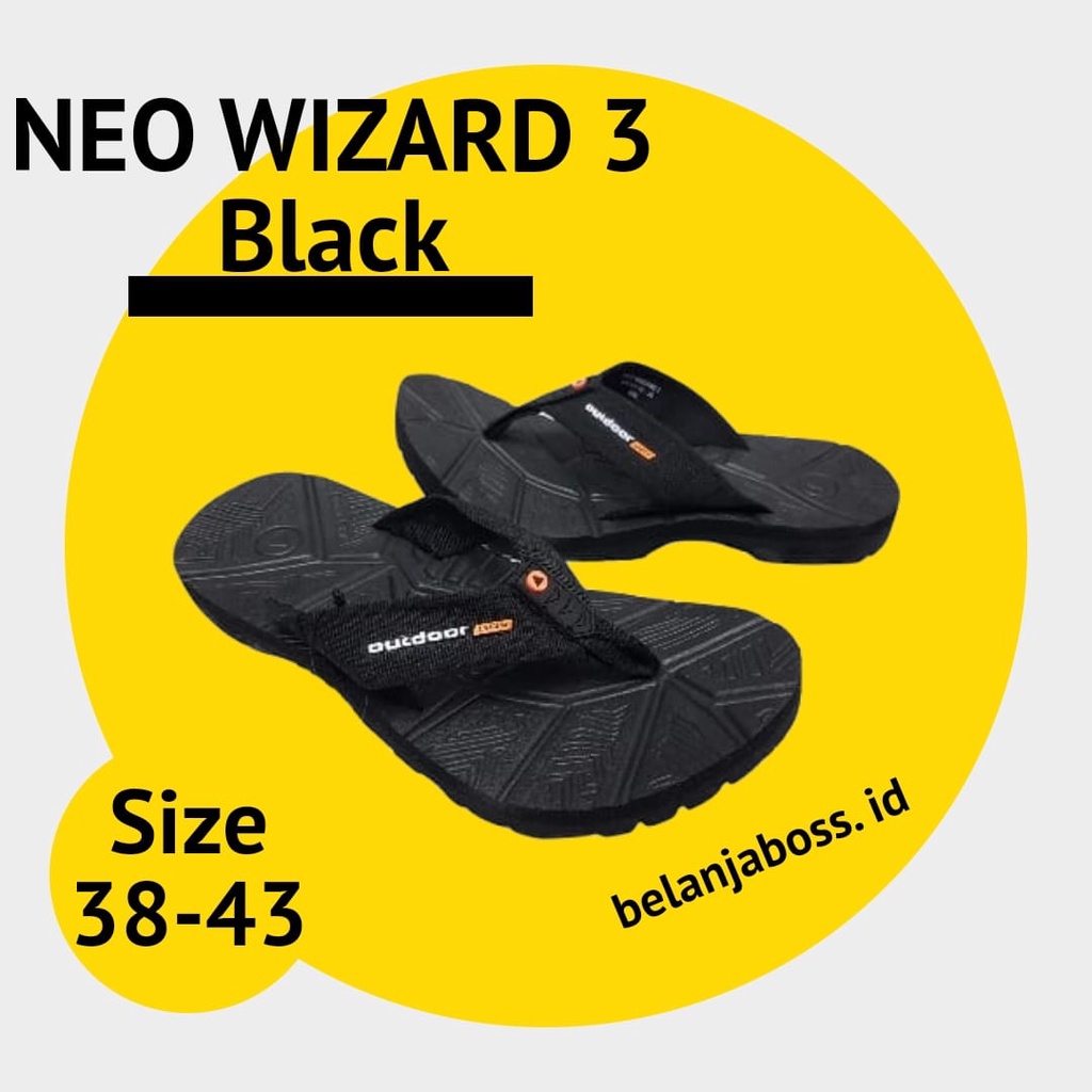 รองเท้าแตะนีโอ Wizard 3 เหมาะกับใส่กลางแจ้ง สําหรับผู้ชาย ไซซ์ 38-43 ...