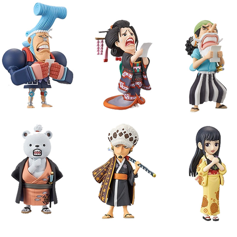 โมเดลวันพีช Set Wano Ver. One Piece Luffy Zoro Nami Choper Robin Franky ...