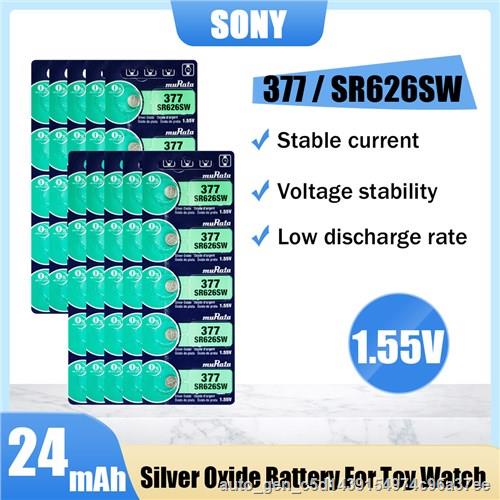 SONY 377 377A SR626SW Button Cell For Watch Toys Car Keys Calculator Remote Control AG4 SR626 ...
