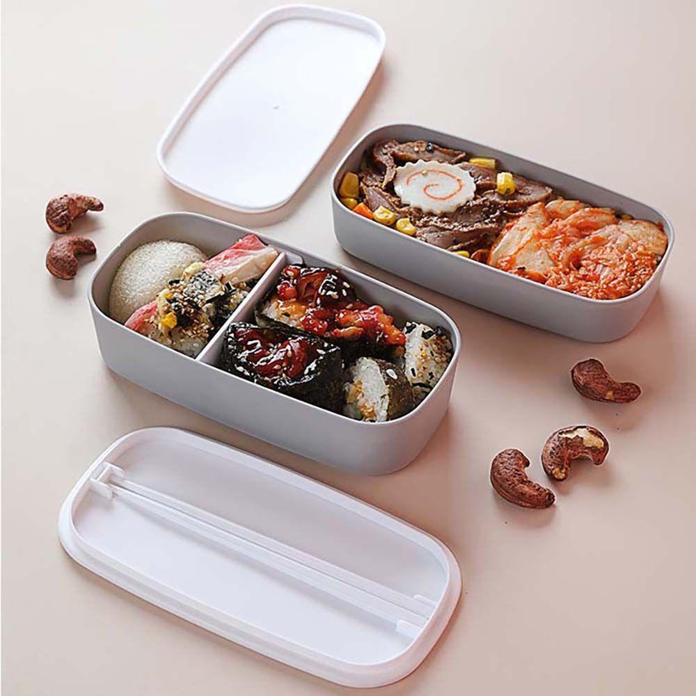 ALLGOODS Double-layer Food Container Portable Snacks Container Lunch ...