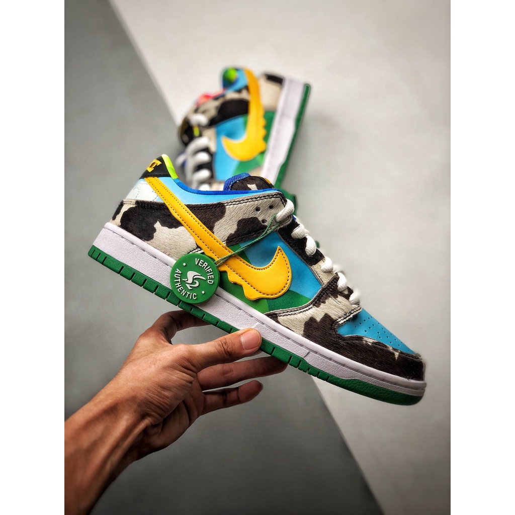 Nike Dunk Low Ben Jerrys Edition SB Milk Ice Cream Low Top รองเท้าผ้าใบ ...