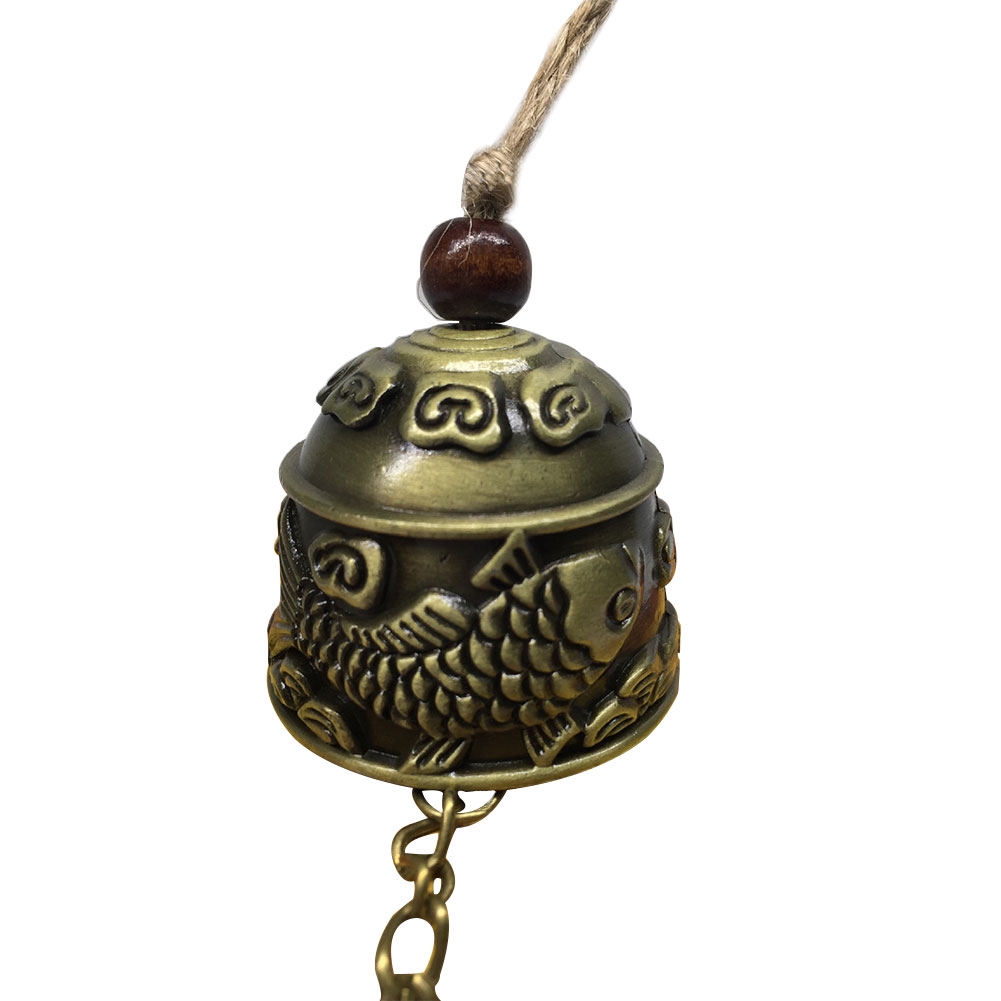 Handicrafts Home Bronze Gift Garden Antique Fish Dragon Vintage Hanging ...