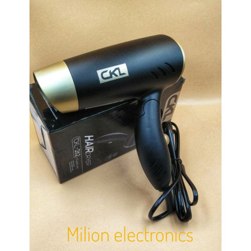 ไดร์เป่าผมแบบพกพาCKLรุ่น-262สีดำ - million.electronic61 - ThaiPick