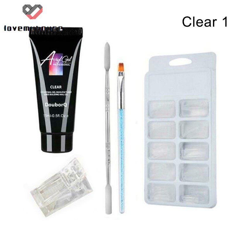 5Pcs/ Set Poly Gel Kit UV Acryl Builder Polygel PAIV - 9cvj05n5e3 ...