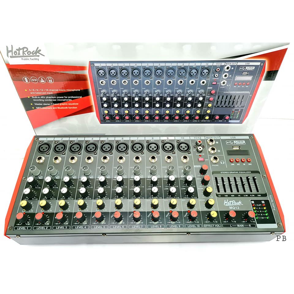 เพาเวอร์มิกซ์ แบบสเตอริโอ HOTROCK รุ่น : MQ - 12 - dearchanachol ...