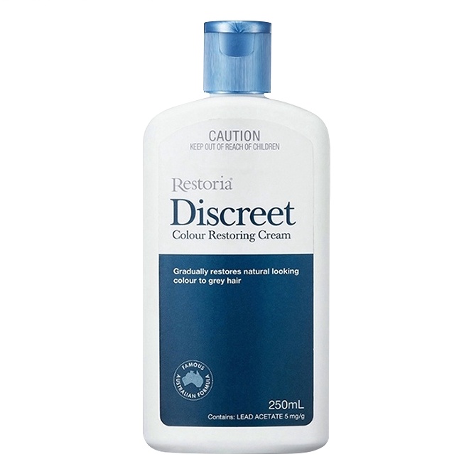 Restoria Discreet ครีมแต่งผมดำ น้ำมันผมดำ คืนสีผมธรรมชาติ ครีมซ่อมแซมสี ...