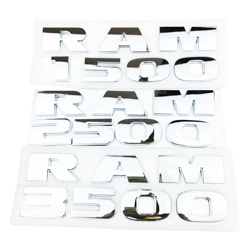 รถ ภายนอกรถChrome ABS Sticker for Dodge RAM 1500 2500 3500 Heavy Duty ...