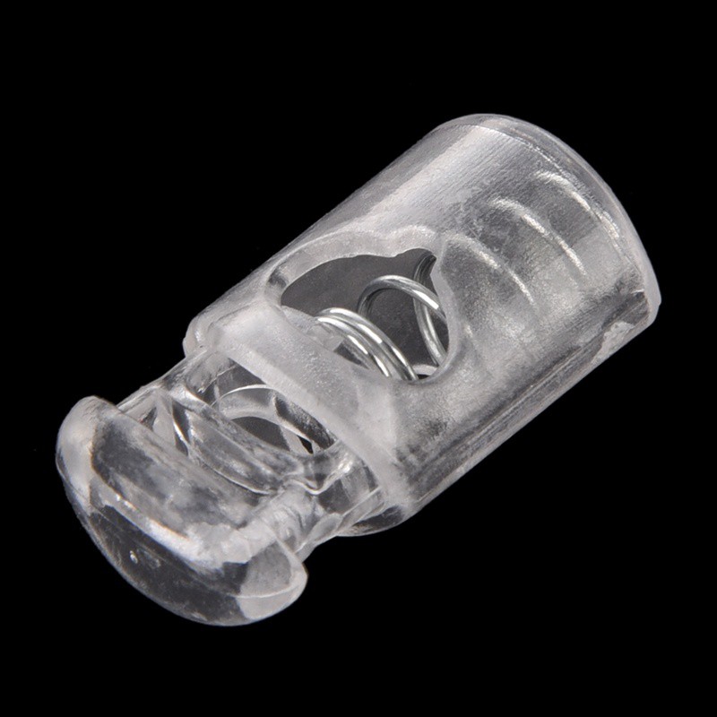 Stock????10 pcs 7 mm, 1 hole, rope cord stopper end spring fastener ...