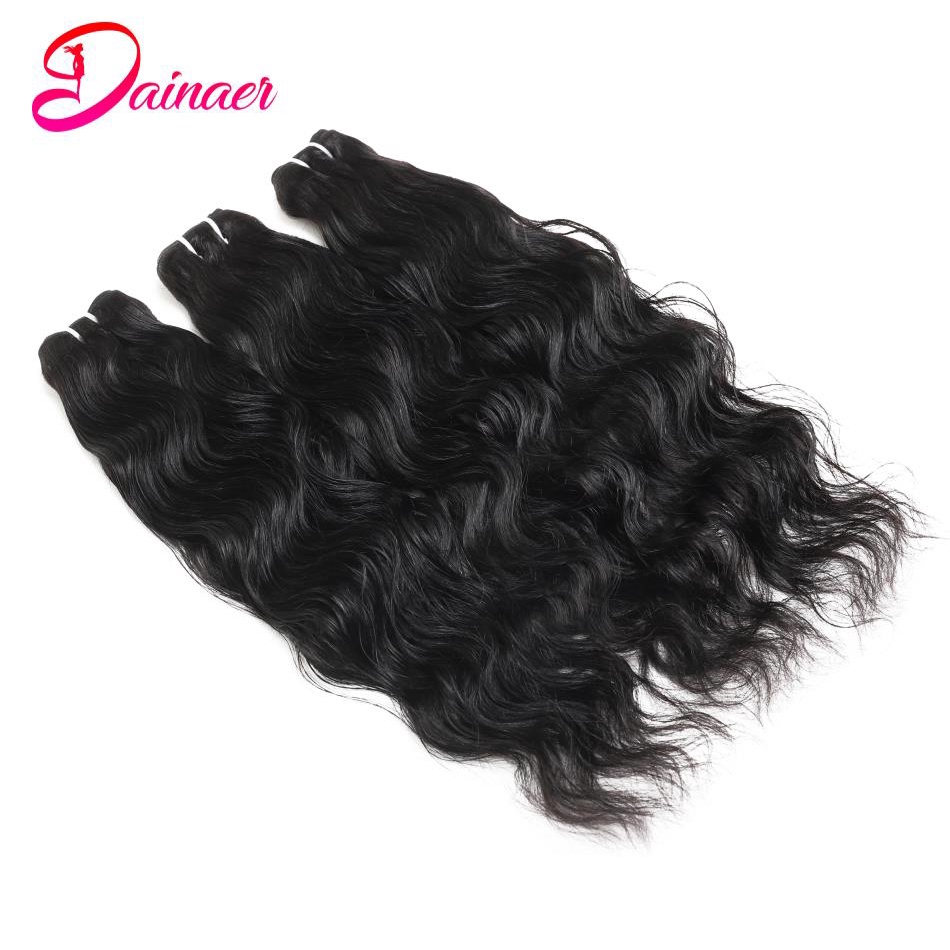 Natural Wave Human Hair Bundles 134 PCS Can Be Dyed Indian Virgin Human ...