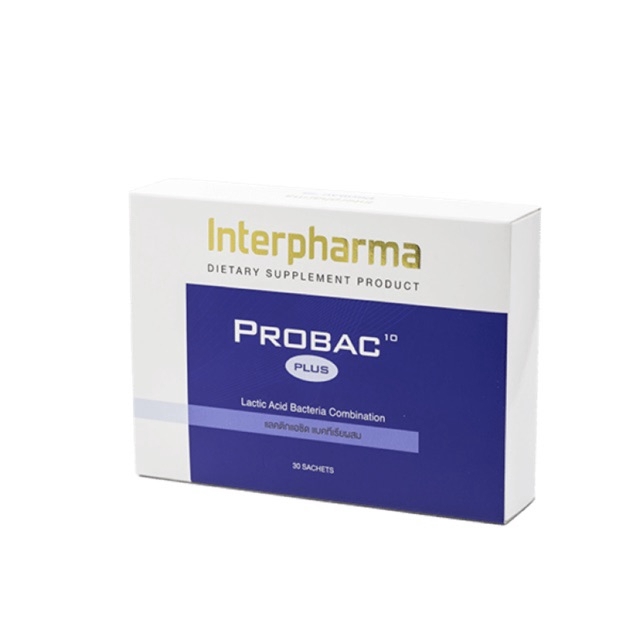 อาหารเสริม Interpharma Probac 10 plus 30 sachets - ช้อปปิ้งออนไลน์ ซื้อ ...
