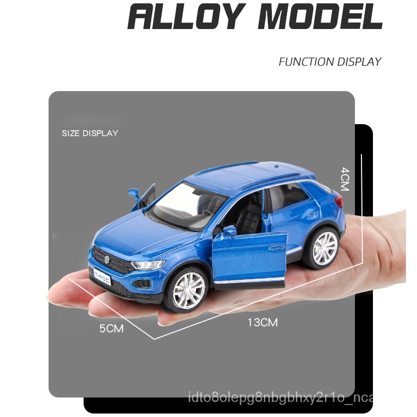 136 Alloy Volkswagen TROC SUV Model Toy Car 11.6cm Die Cast ull Back ...