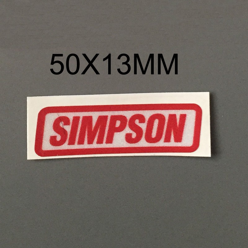 Personality helmet stickers Simpson Reflective sticker DIY Motorcycle ...