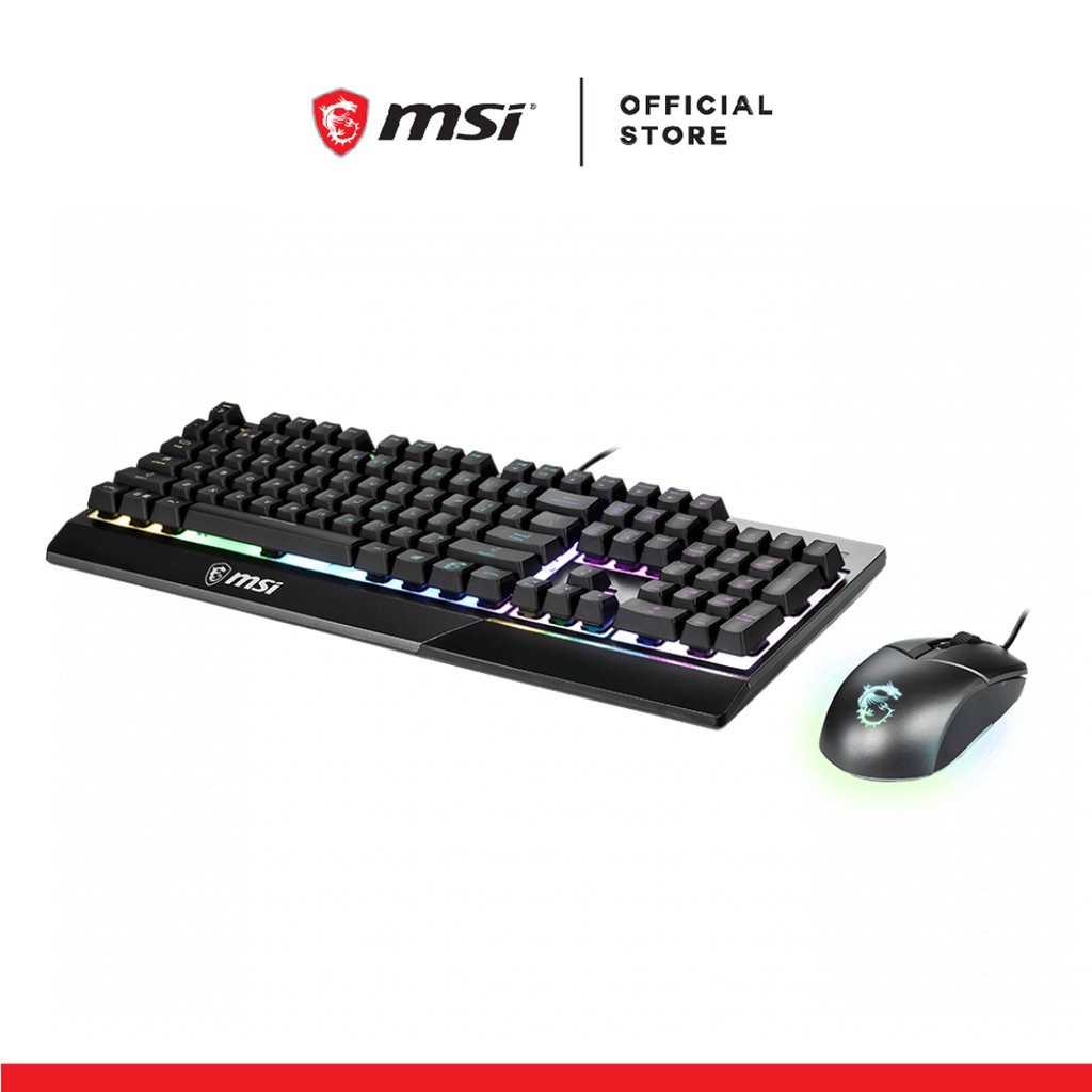 MSI Vigor GK30 COMBO TH KB GM11 mouse (คีย์บอร์ดและเม้าส์สำหรับเล่นเกม ...