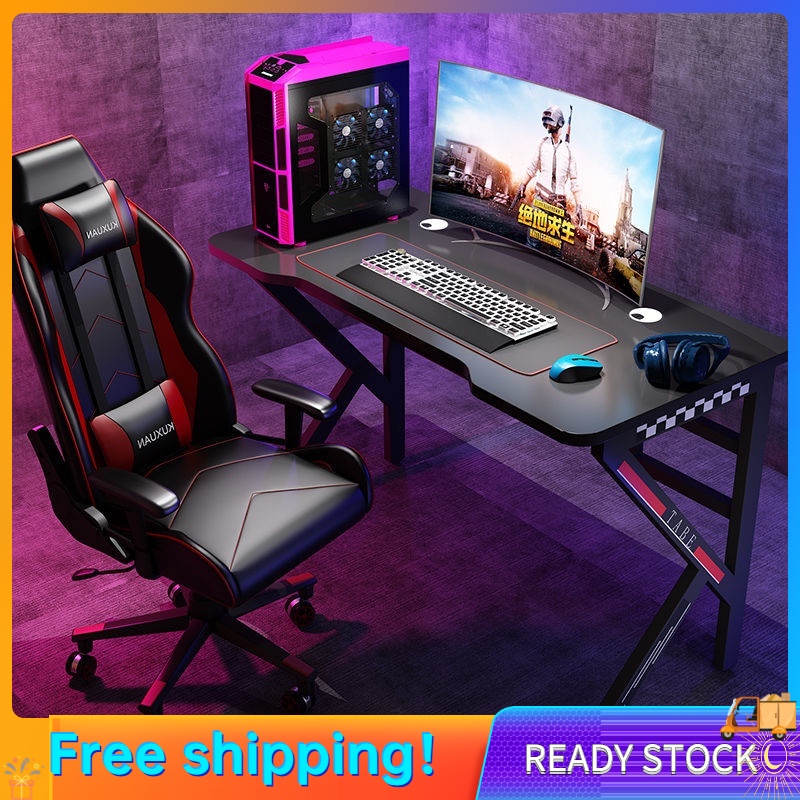 NEW! Gaming table with light Electric computer table office laptop ...