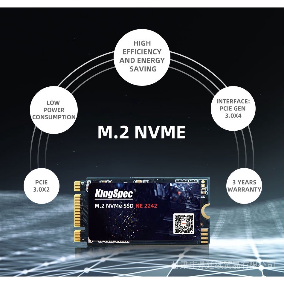 พร้อมส่งKingspec ฮาร์ดดิสก์ไดรฟ์ภายใน ssd M2 256GB NVME ssd 1TB 128GB 512GB ssd M.2 2242 PCIe ...