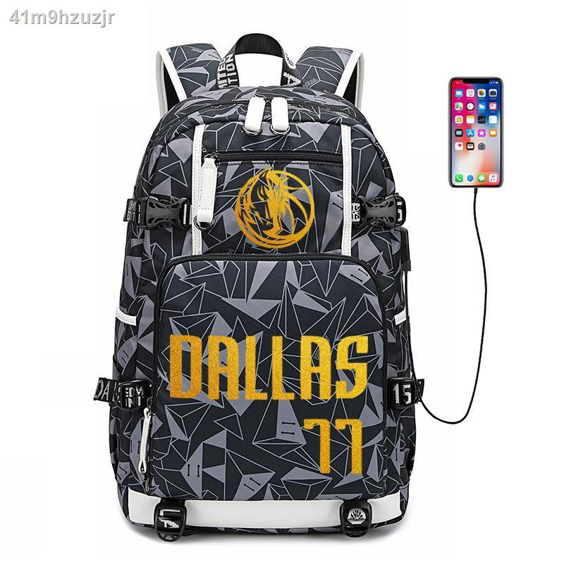 กระเป๋าแล็ปท็อปDallas Lone Ranger School Bag Doncic Backpack กระเป๋าเป้ ...