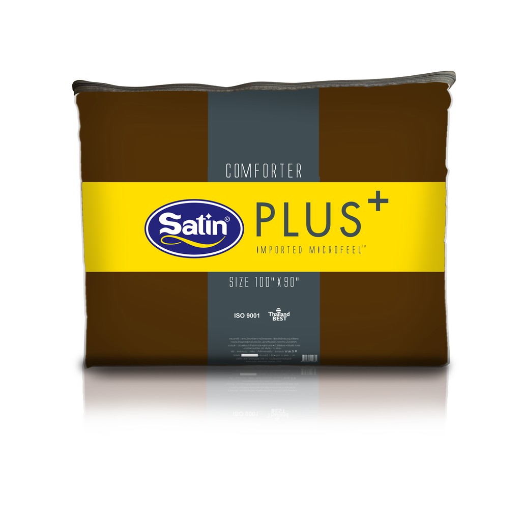 Satin Plus ใหม่นุ่มมาก ชุดผ้าปูที่นอน 5 ฟุต 5 ชิ้น + ผ้านวม100"x90 ...