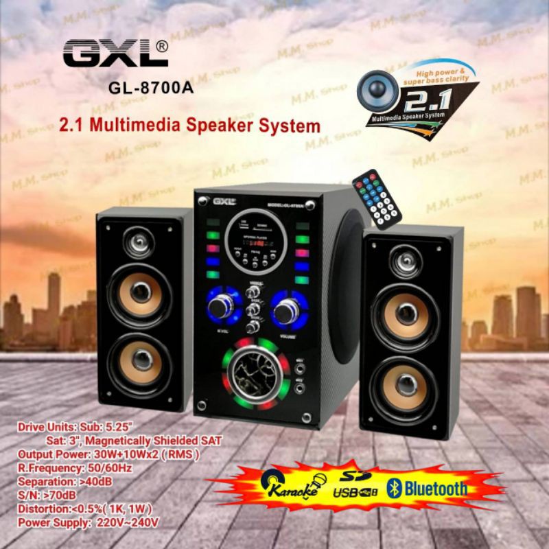 GXL ลำโพงซับ 2.1 CH ยี่ห้อ GXL ลำโพงบลูทูธ - byqqldm7sk - ThaiPick
