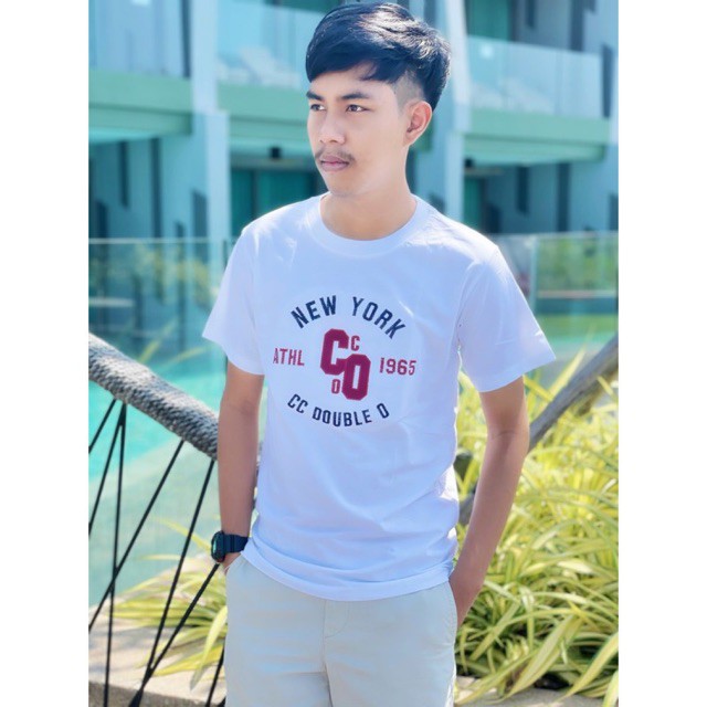สินค้าขายดี เสื้อยืด CC-OO งานปัก-งานป้าย Cotton 100 (SMLXL) No.16 - zig_zagroom - ThaiPick