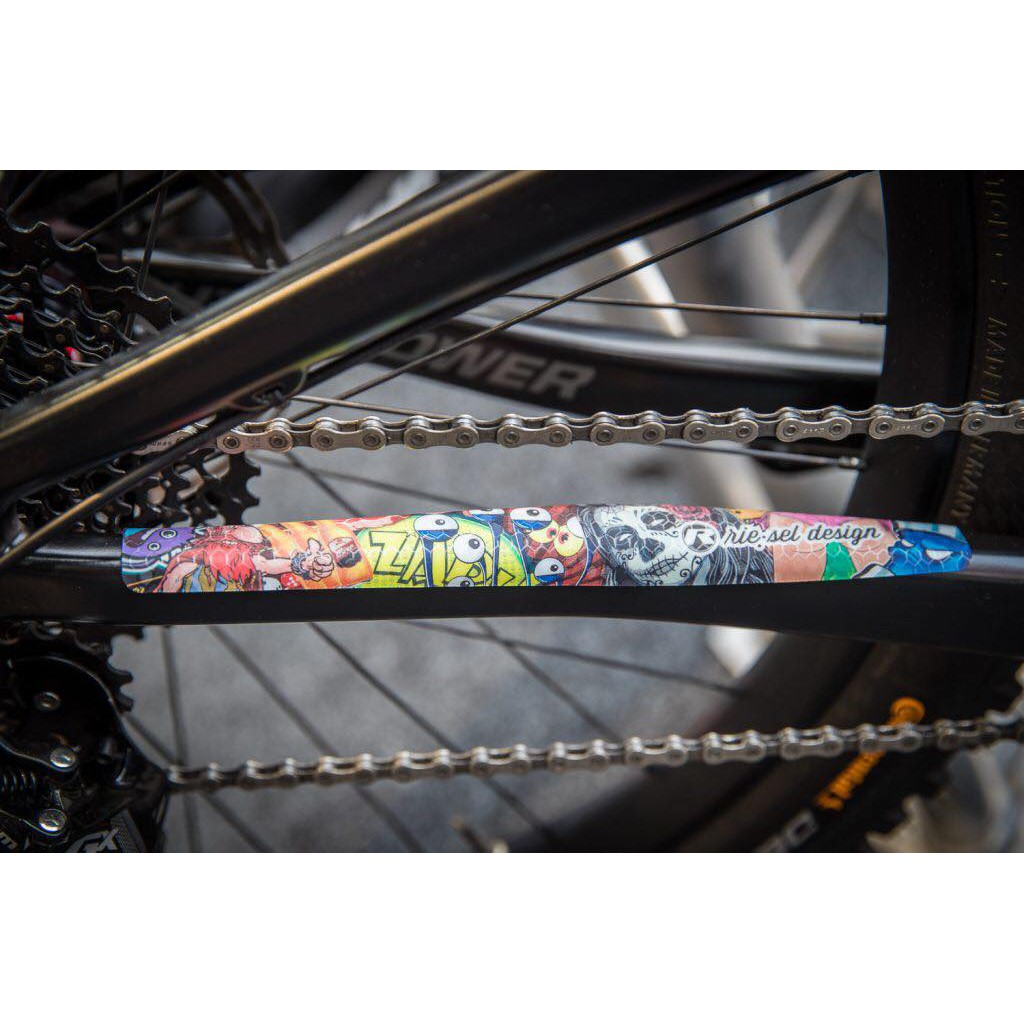 แผ่นกันรอยติดเฟรมจักรยาน RieSel Design Frameguard X Frame Protection ...