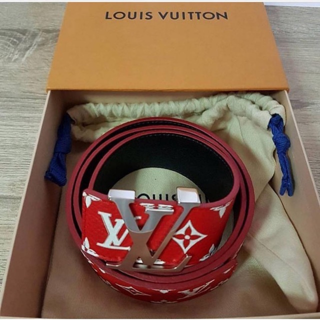LV x Supreme LV Initialed belt 40mm | Shopee Thailand