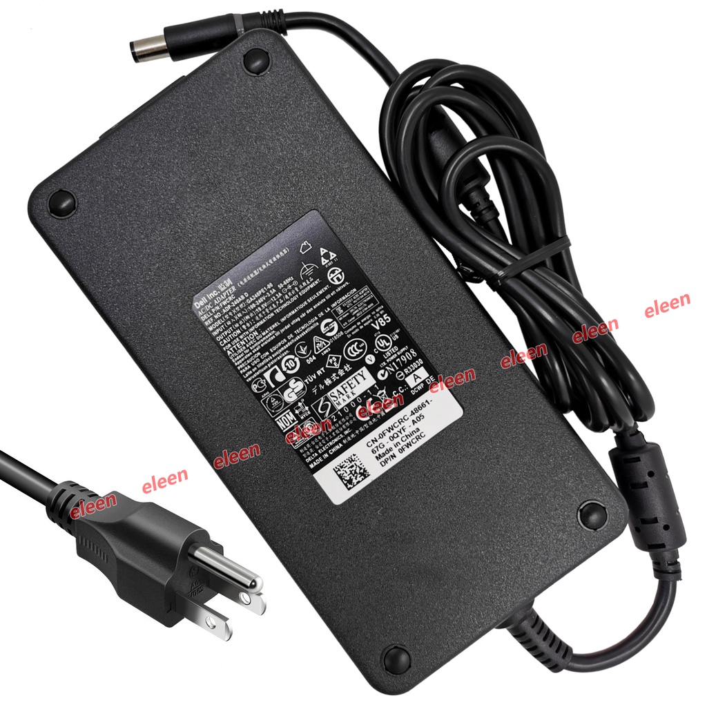 New 240W 12.3A AC Power laptop Adapter Charger For Dell Alienware R1/R2/R3/R4 M17x GA240PE1-00 7 ...
