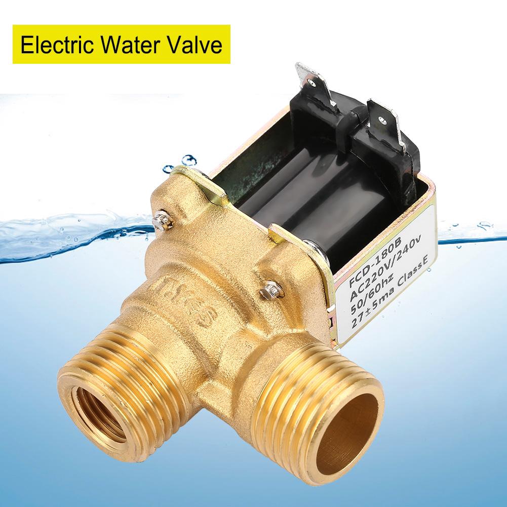 Brass AC220V G12 Normal Closed Pilot-operated Water Inlet Electric ...