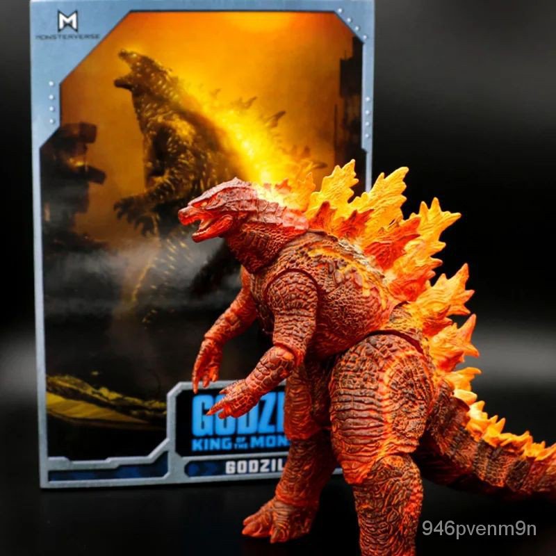 6u7i NECA Godzilla King of the Monsters Fire Burning Godzilla Action ...