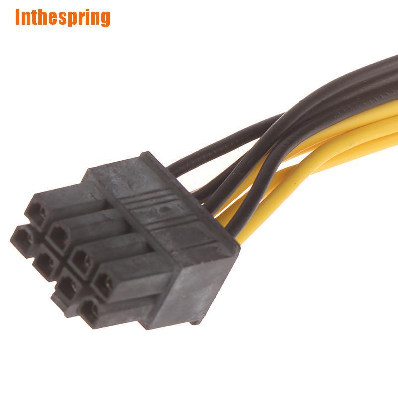 [Inthespring] Atx 4 Pin Male To 8 Pin Female Eps อะแดปเตอร์สายเคเบิ้ล ...