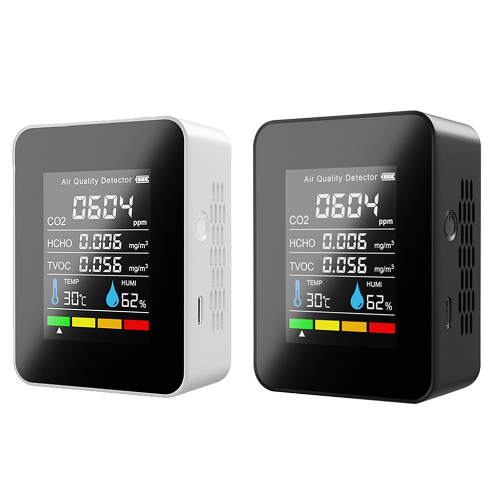 Multifunctional 5 in 1 CO2 Meter Digital Temperature Humidity Sensor ...