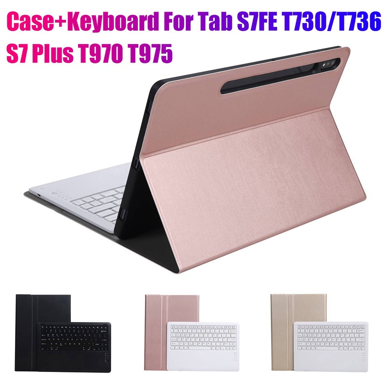In Stock-เคสแป้นพิมพ์ คีย์บอร์ดสําหรับ Samsung Galaxy Tab S7Fe ...