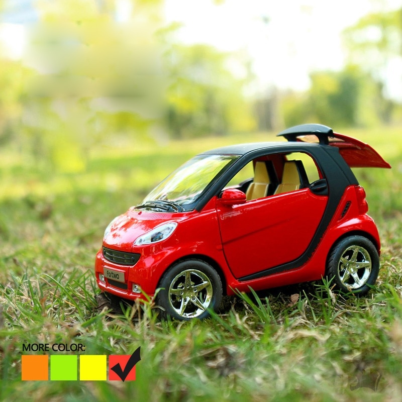 Smart Fortwo 132 Scale Diecast Model ull Back Car Collectible Toy Gifts ...