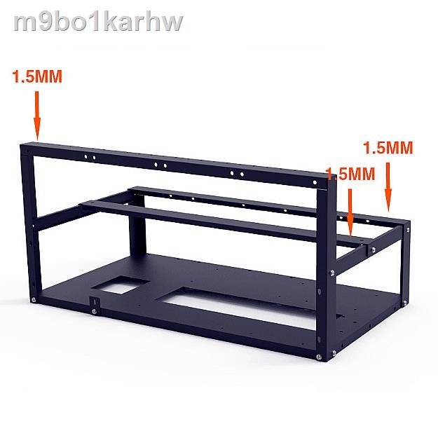 6 8 12GPU Steel Open Air Miner Mining Frame Rig Case Rack with Multi ...