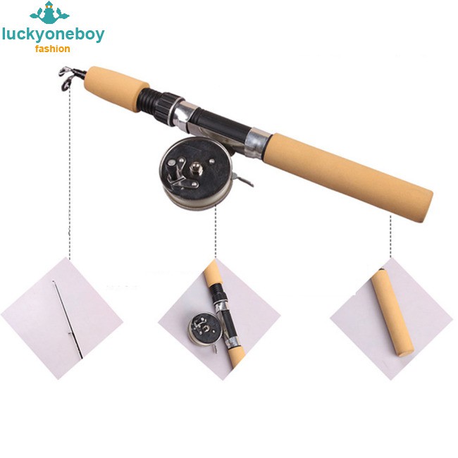 LUCKY Winter Fishing Rods Ice Fishing Rods Fishing Combo Pen Pole Lures ...