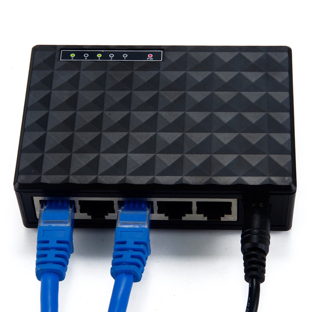 อะแดปเตอร์ LAN Gigabit Ethernet Desktop Mini 5-Port Network Exchange ...