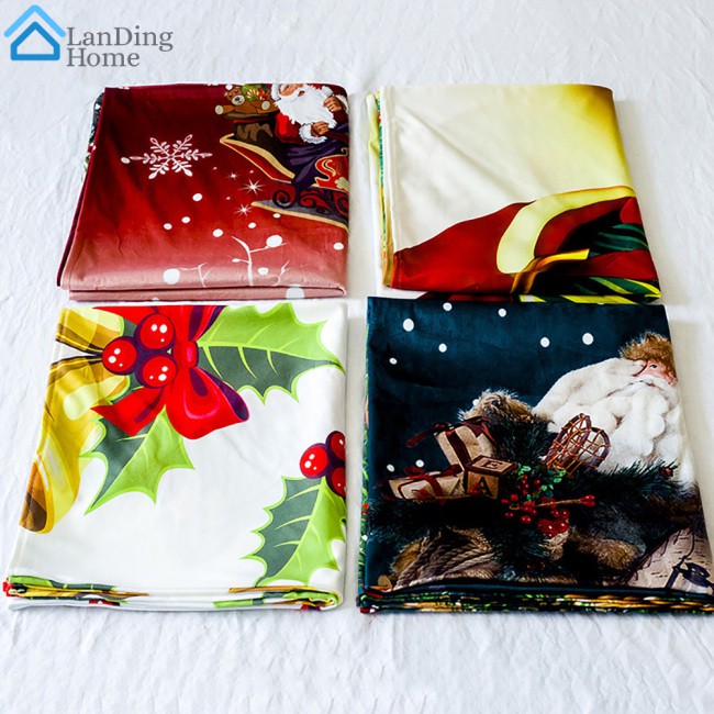 [Xmas] 140*200cm Thickened Christmas Cartoon Table Cloth for Tea Table ...