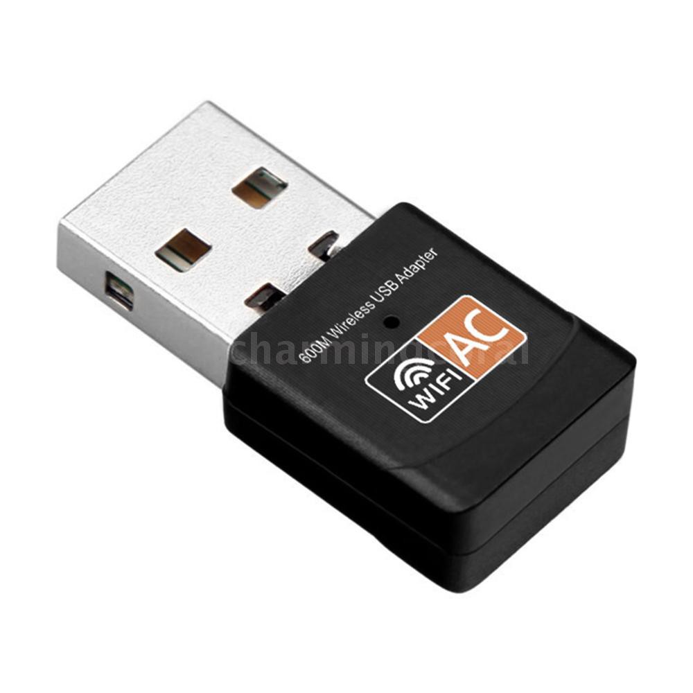 USB Wifi Adapter 600 Mbps Dual Band Wireless Network Adapter Dongle 2.4 ...