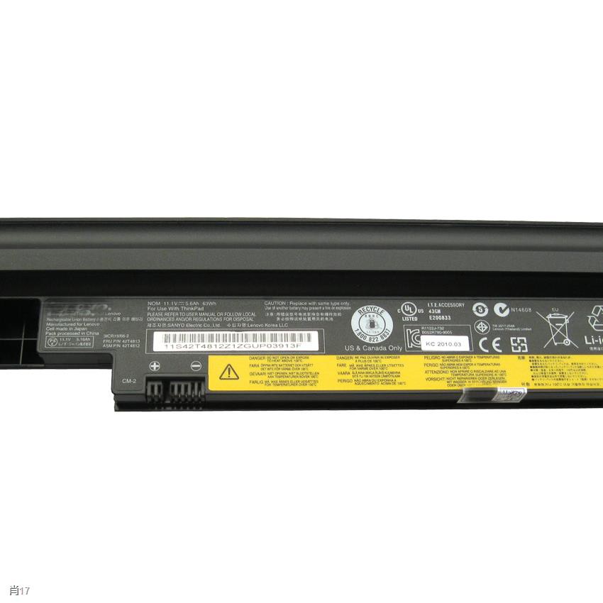 แบตเตอรี่โน้ตบุ๊ก Lenovo Thinkpad Edge 13 นิ้ว E30 E31 ความจุสูงหกเซลล์ - g2jo6fc0ir - ThaiPick